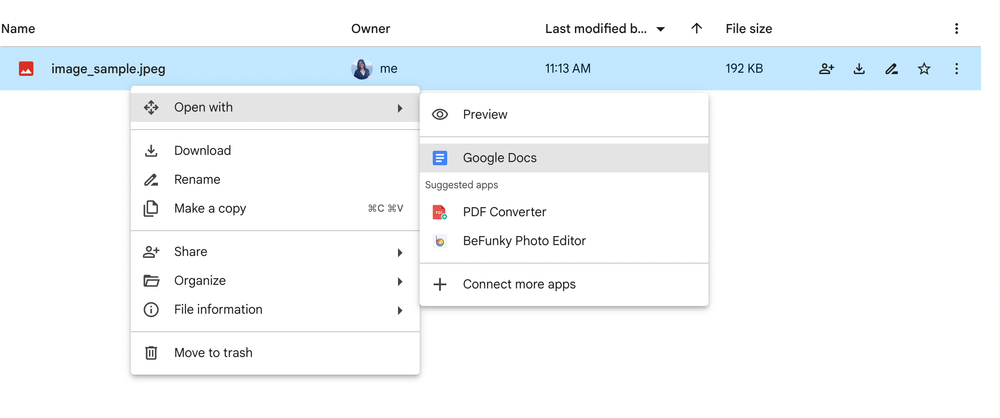How to convert image to text with Google Drive OCR