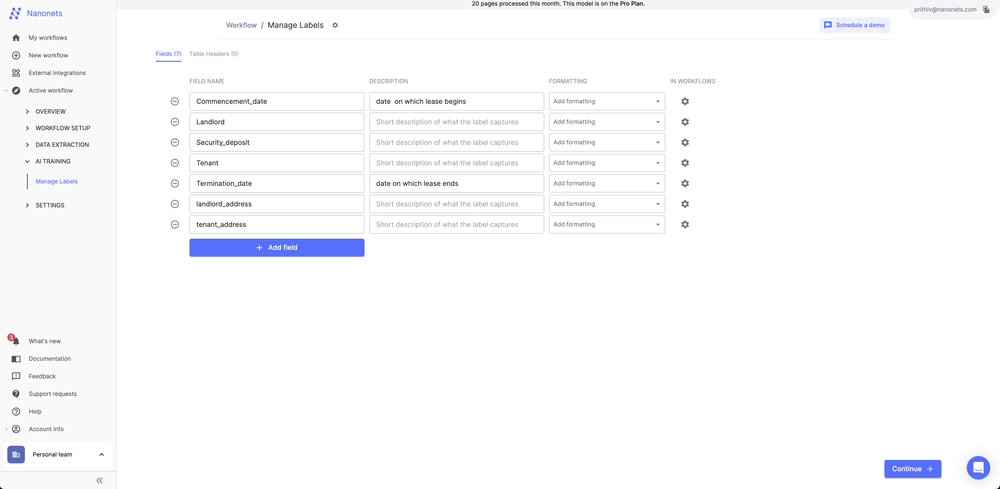 How to extract data from contracts?