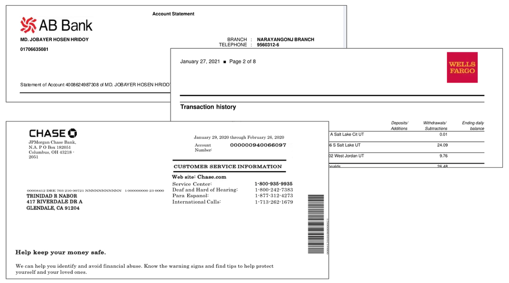 How to Spot Fake Bank Statements?