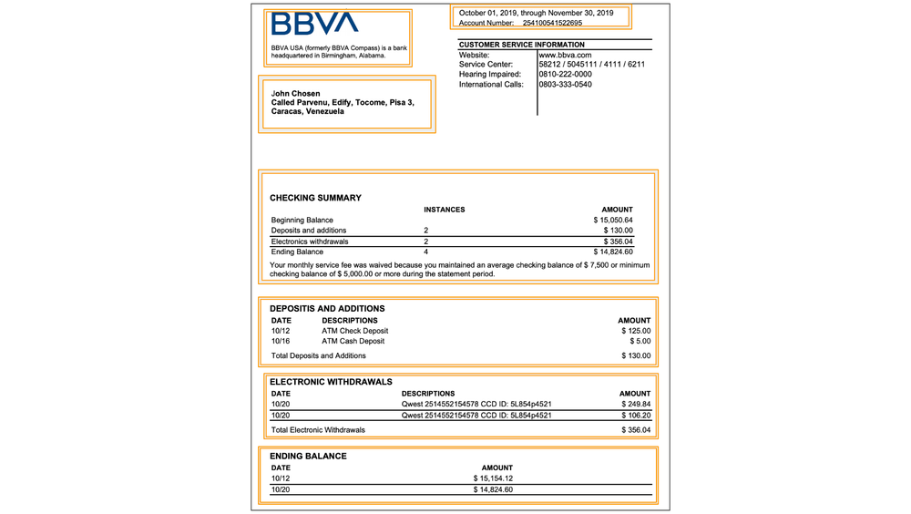 How to Set up Bank Statement Analysis