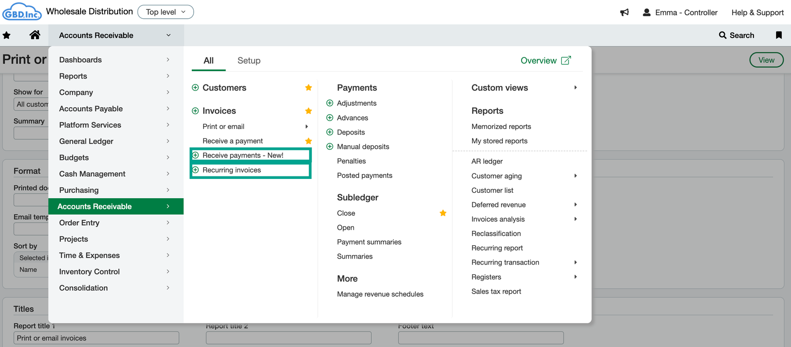 Managing Invoices on Sage Intacct