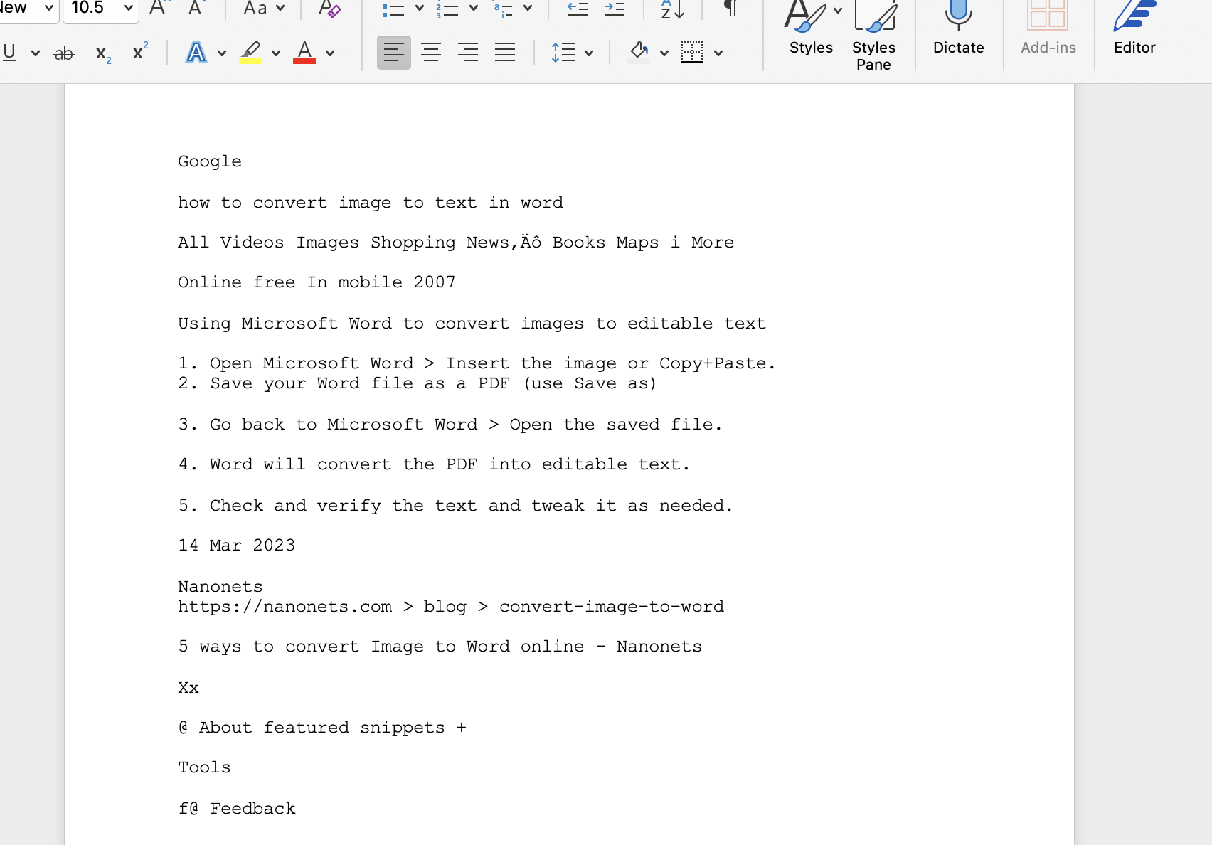 How to Convert Image to Text in Microsoft Word: 3 Methods
