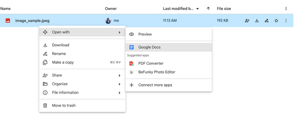 How to convert image to text with Google Drive OCR