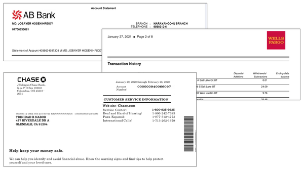 How to Spot Fake Bank Statements?